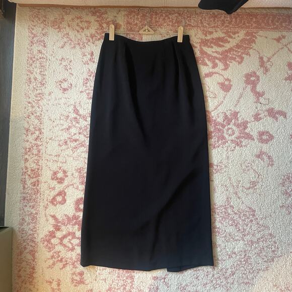 Kasper | Skirts | Vintage 9s Whimsy Goth Black Aline Maxi Skirt | Poshmark